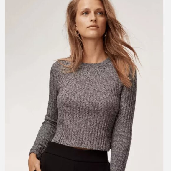 Aritzia | Sweaters | Babaton Aritzia Cropped Wool Sweater | Poshmark